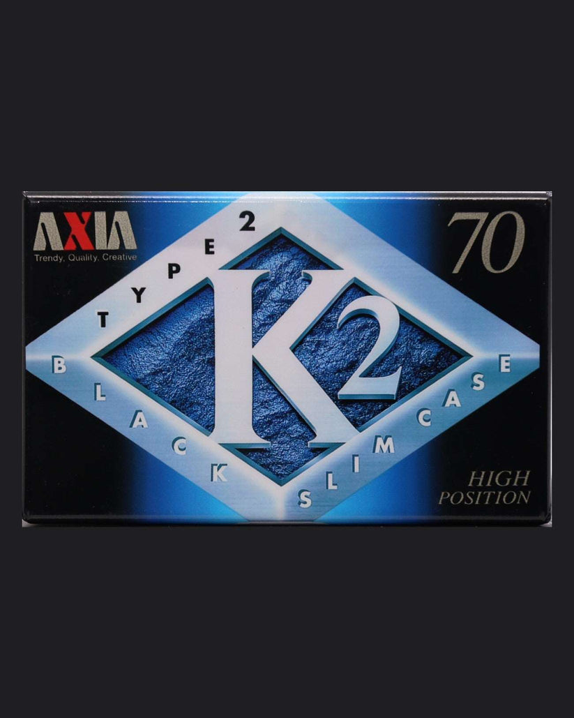 AXIA K2 (1996 JP) - Blank Audio Cassette Tape - New Sealed – Ultra Ferric