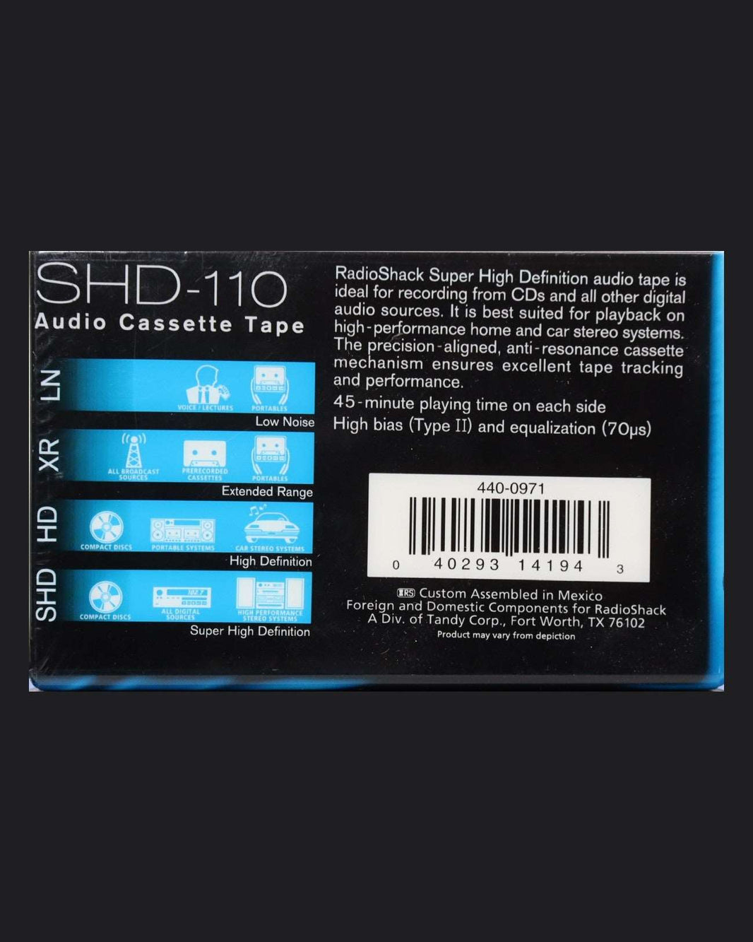 Radio Shack Realistic Supertape Cassettes | Ultra Ferric